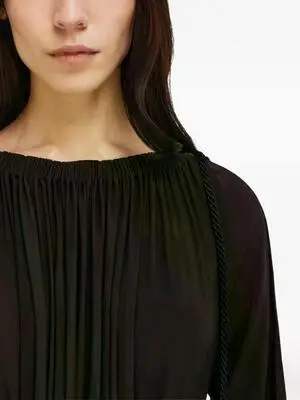 FERRAGAMO Viscose Dress With Gathered Detailing