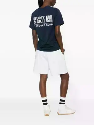 SPORTY & RICH Logo Print T-shirt - Blue