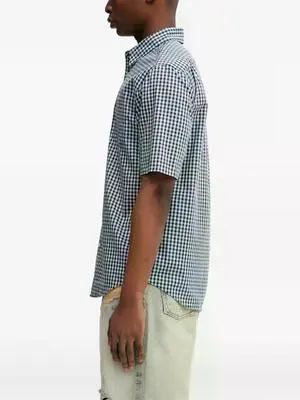 Fred Perry Gingham Embroidered-logo Shirt