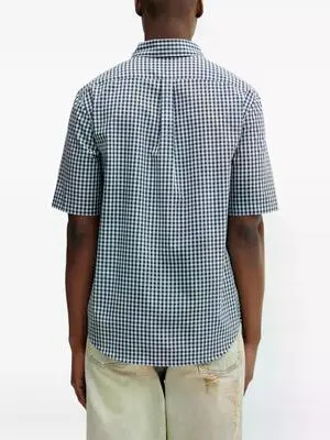 Fred Perry Gingham Embroidered-logo Shirt