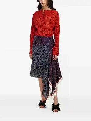 FERRAGAMO Silk Handkerchief Skirt