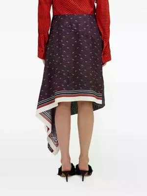 FERRAGAMO Silk Handkerchief Skirt