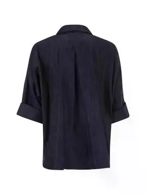Max Mara Short-sleeve Denim Shirt
