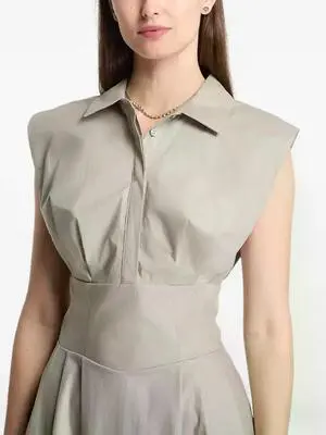 Guess Sleeveless Pleated Midi Dress