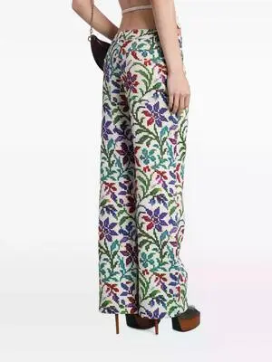 SIEDRES Floral Print Trousers