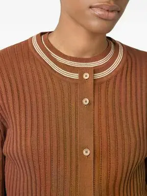 TOD'S Ribbed Knit Cardigan