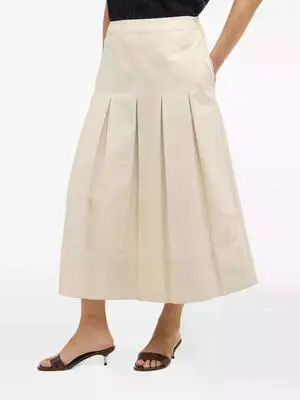 Barbour Kirby Pleated Midi Skirt - Neutrals