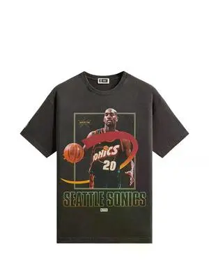 Kith X Nba Gary Payton Graphic-print T-shirt - Grey