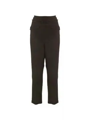 Dolce & Gabbana Belted Silk Trousers