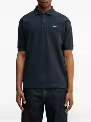 Barbour Hexham Logo-embroidered Polo Shirt - Blue