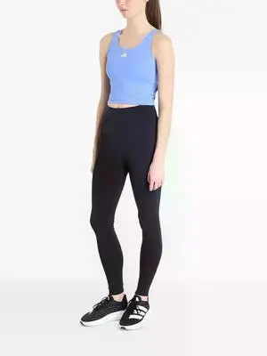 Adidas Studio All Me Cropped Tank Top - Blue