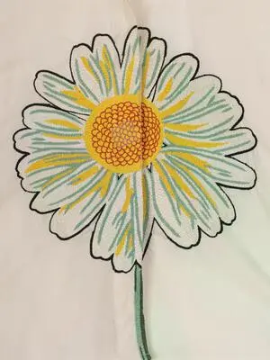 MII Alba Floral-embroidered Short-sleeve Shirt