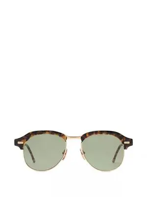 Thom Browne Tortoiseshell-effect Browline Sunglasses