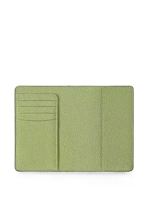 MAISON DE SABRE Logo-stamp Grained Leather Passport Holder
