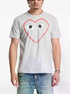 Play Comme Des Garcon Heart Print T-shirt