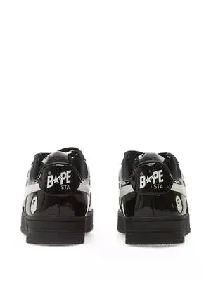 A BATHING APE Sta Patent Leather Sneakers