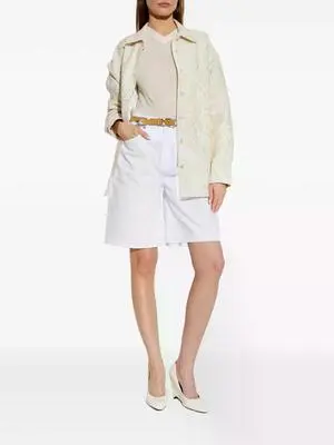 IRO PARIS V-neck Linen T-shirt - Neutrals