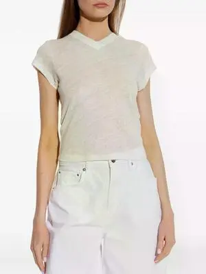 IRO PARIS V-neck Linen T-shirt