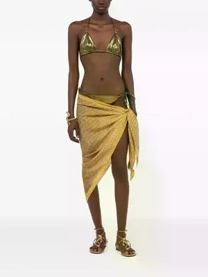 Roberto Cavalli Snake-print Pareo