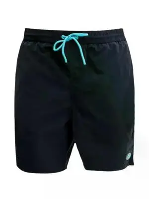 Guess Logo Patch Swim Shorts - Black