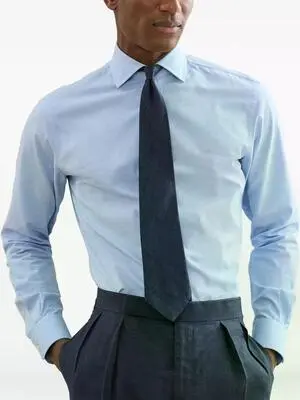 Ralph Lauren Purple Label Mini-glen Check Twill Shirt