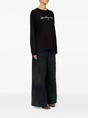 MAISON MARGIELA Long Sleeve T-shirt With Handwritten Print