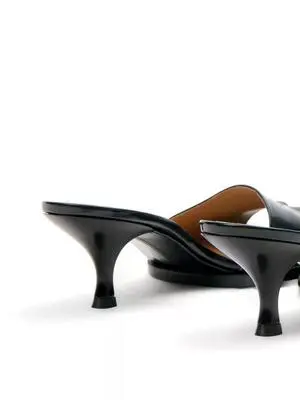 MAISON MARGIELA Tabi Brushed-leather Mules