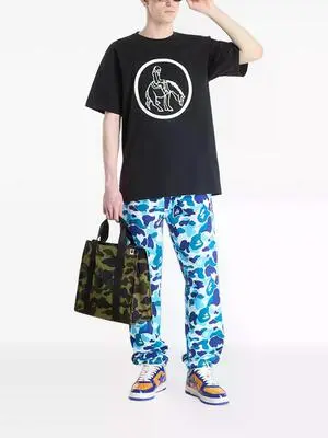 A BATHING APE Abc Camo Ape Head Track Pants
