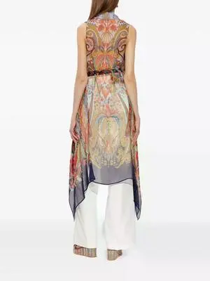 Etro Paisley Print Sleeveless Jacket