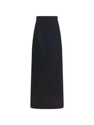 THE ROW Iphora Pleated Skirt - Black