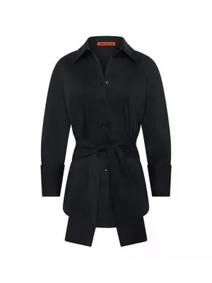 SIMONMILLER Poplin Tie-waist Shirt - Black