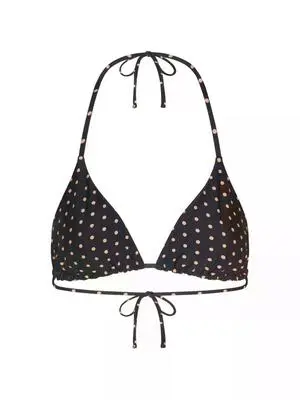 SIMONMILLER Polka-dot Bikini Top - Black