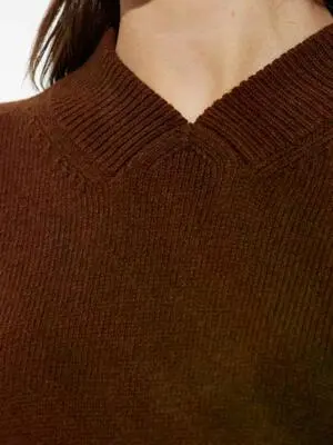 Marni Ribbed Knit V-neck Sweater