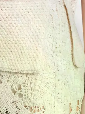 SIEDRES Asymmetric Crochet Knit Skirt