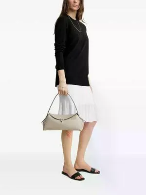 TOTEME T-lock Leather Shoulder Bag - Neutrals