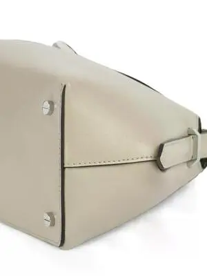 TOTEME T-lock Leather Shoulder Bag - Neutrals