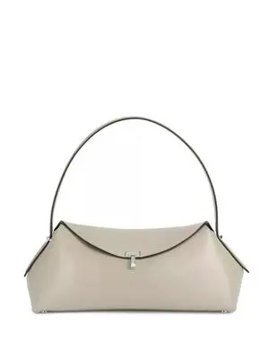 TOTEME TOTEME T-Lock Leather Shoulder Bag Neutrals