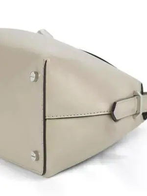 TOTEME T-lock Leather Shoulder Bag - Neutrals