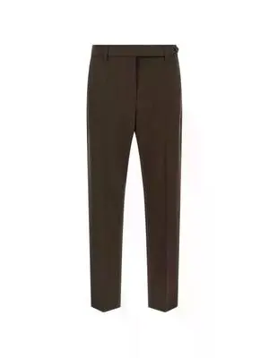 Brunello Cucinelli Monile Tapered-leg Trousers - Brown