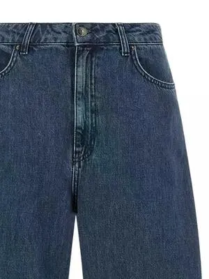 ROTATE BY BIRGER CHRISTENSEN Draped Barrel Palazzo Jeans