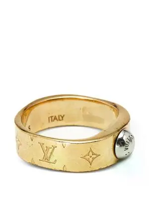LOUIS VUITTON Monogram Engraved Ring