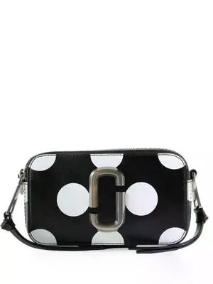 Marc Jacobs Snapshot Polka-dot Cross Body Bag - Black
