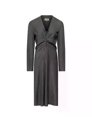 MAISON MARGIELA Wool Cotton Tailoring Dress - Grey