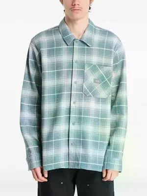 Dickies Forest Check-print Chest-pocket Shirt