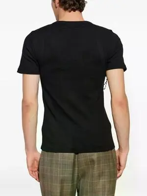 Alexander McQueen Chain-detail Ribbed T-shirt