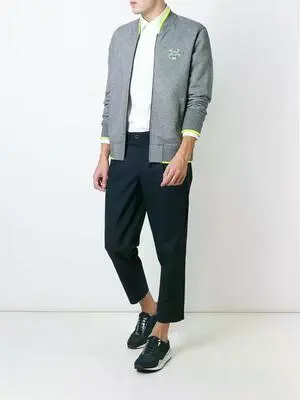 Kenzo Tiger Motif Zip-up Cardigan