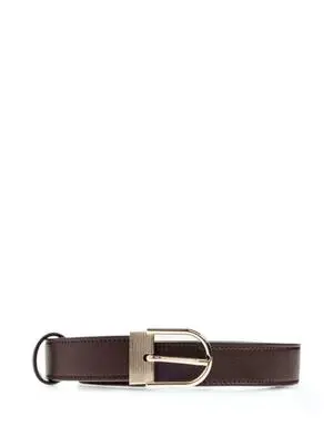 Victoria Beckham Logo-plaque Leather Belt