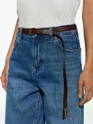 Victoria Beckham Logo-plaque Leather Belt