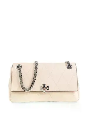 Tory Burch Charlie Diamond-quilted Shoulder Bag - Neutrals