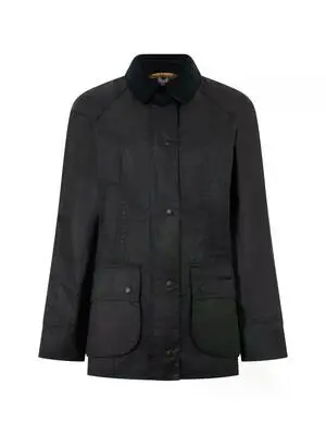Barbour Beadnell Waxed Jacket With Corduroy Collar